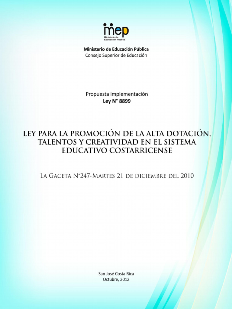 ALTA DOTACIÓN (CONSEJO SUPERIOR DE EDUCACIÓN) | PDF | Dotamiento ...