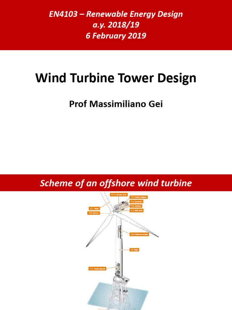 WTG Tower Design-MGei | PDF | Buckling | Applied And Interdisciplinary ...