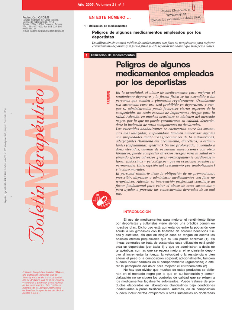 Dopping en Deporte | PDF | Testosterona | Medicamentos con receta