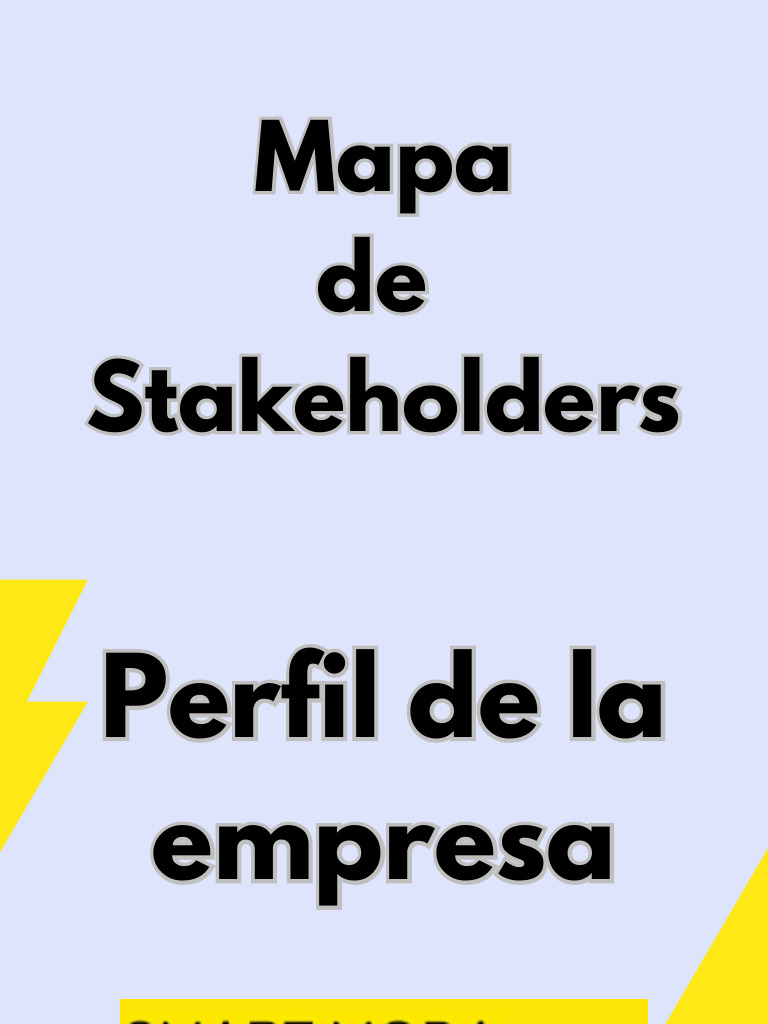 Mapa de Stakeholders | PDF | Business | Economias