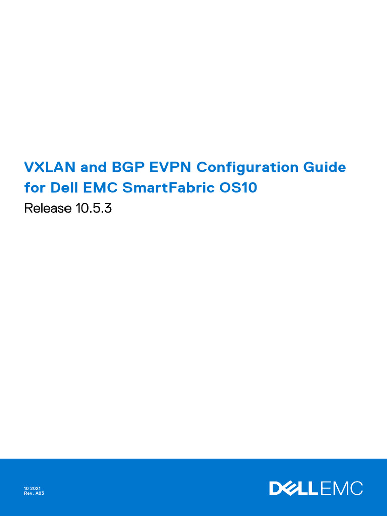 Dell Emc Smartfabric Os10 Deployment Guide3 En Us Pdf Computer Network Ip Address