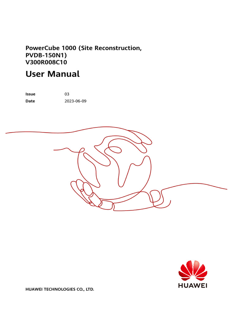 PowerCube 1000 V300R008C10 User Manual (Site Reconstruction, PVDB-150N1 ...