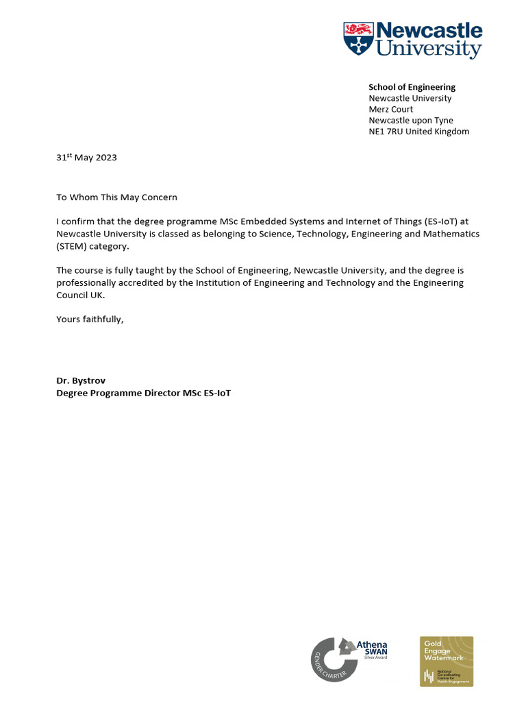 Request For Confirmation STEM | PDF