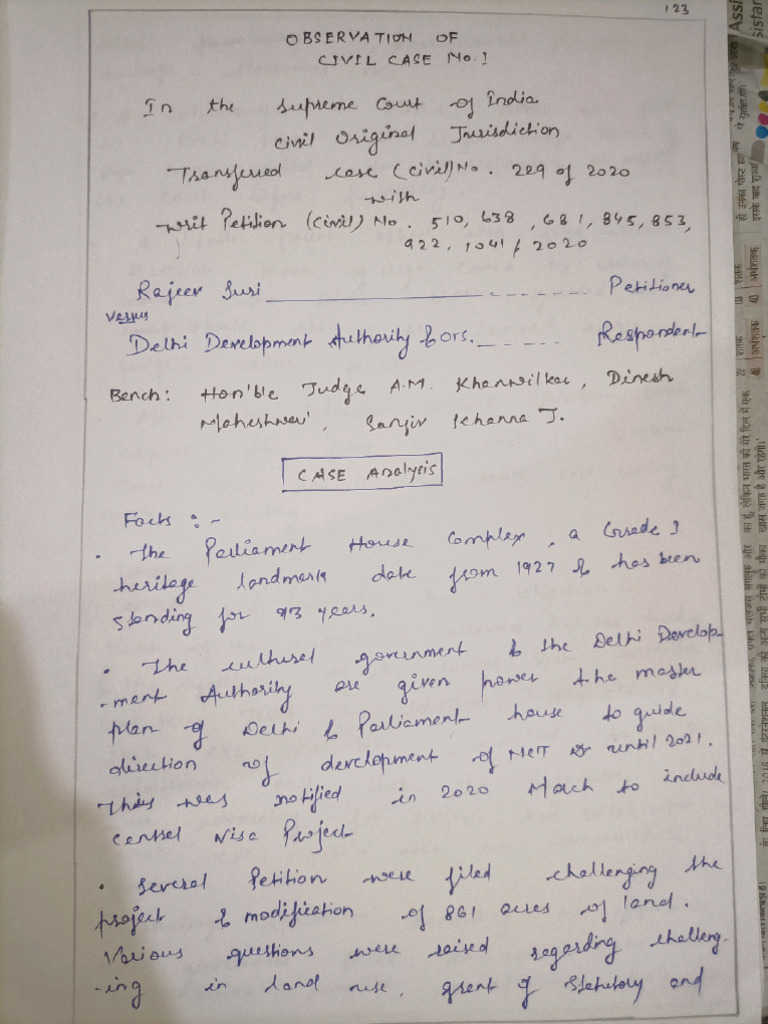 Case Observation | PDF