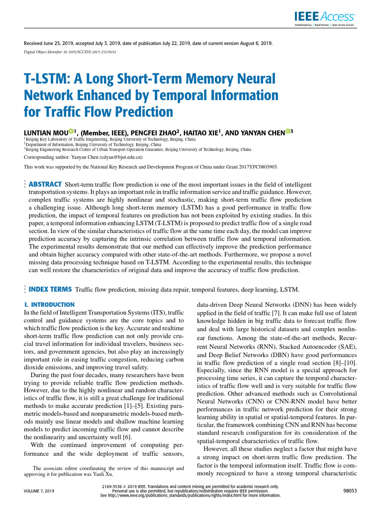 T-LSTM A Long Short-Term Memory Neural Network Enhanced by Temporal ...