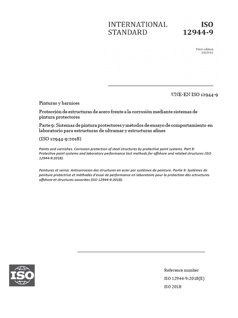 Iso 12944 9 | PDF | Acero | Revestimiento