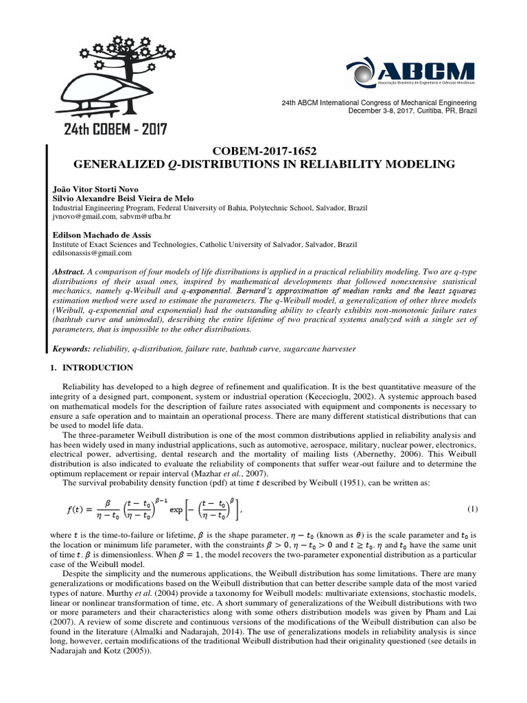 Generalized Q-Distributions in Reliability Modeling | PDF | Reliability Engineering | Median