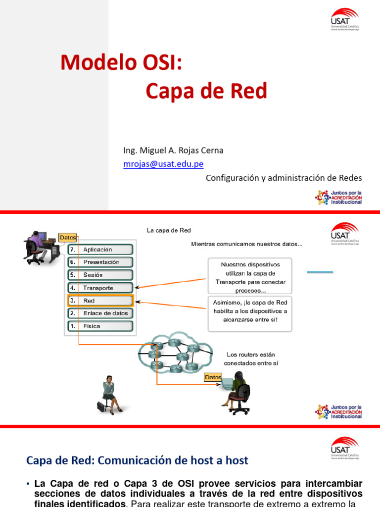 Modelo Osi - Capa de Red | PDF | Protocolos de internet | Red de ...