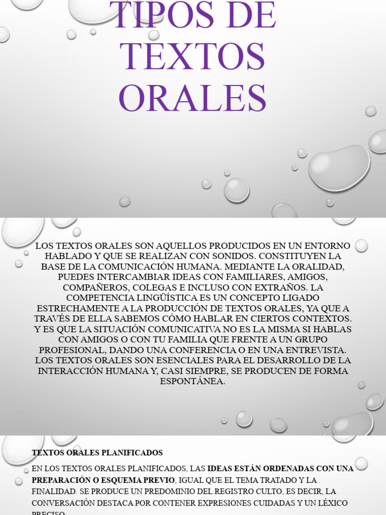Guía de Textos Orales y su Uso | PDF | Comunicación | Lingüística