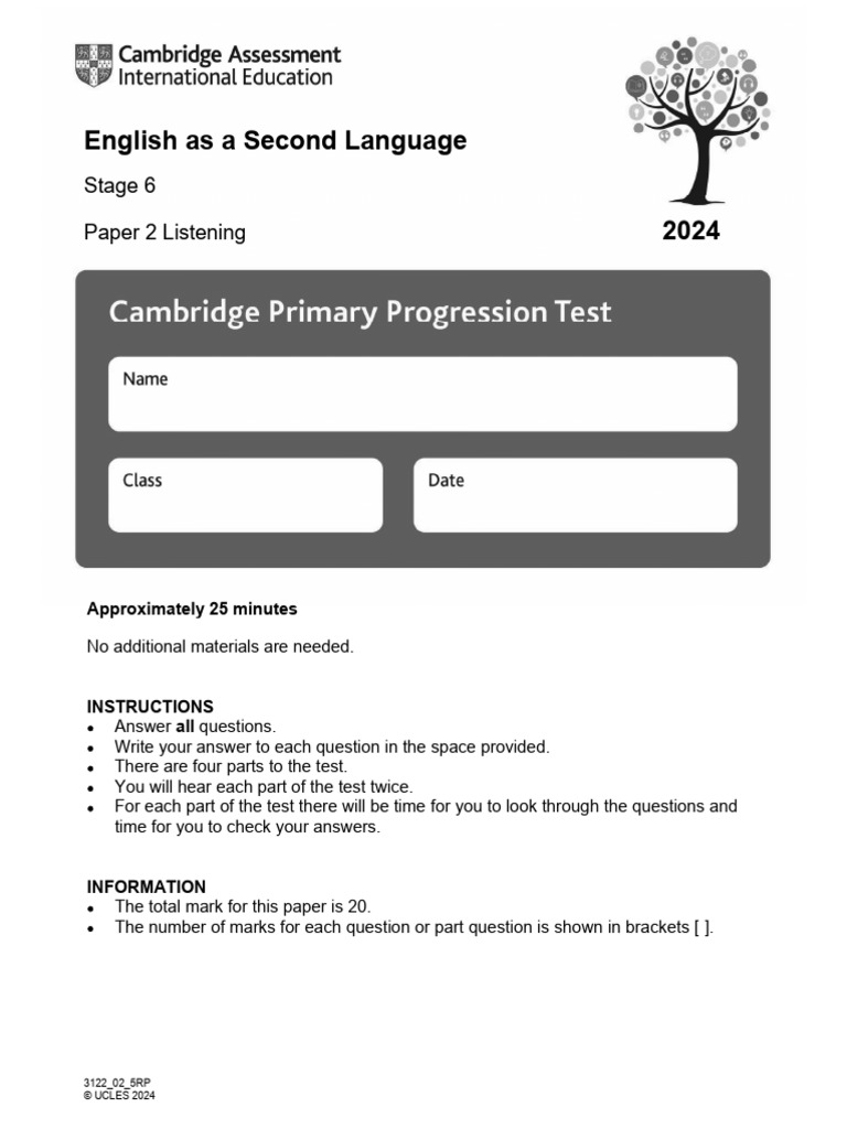 7th Grade - Listening Section - Handout | PDF | Copyright