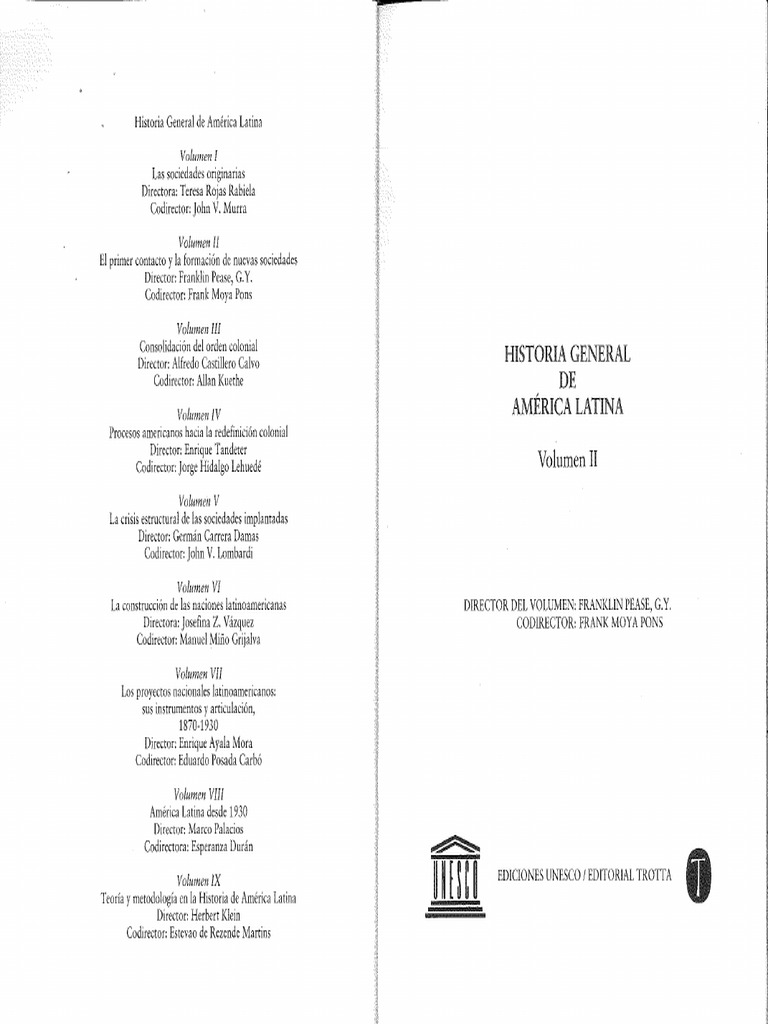 Historia General de America Latina Unesco | PDF