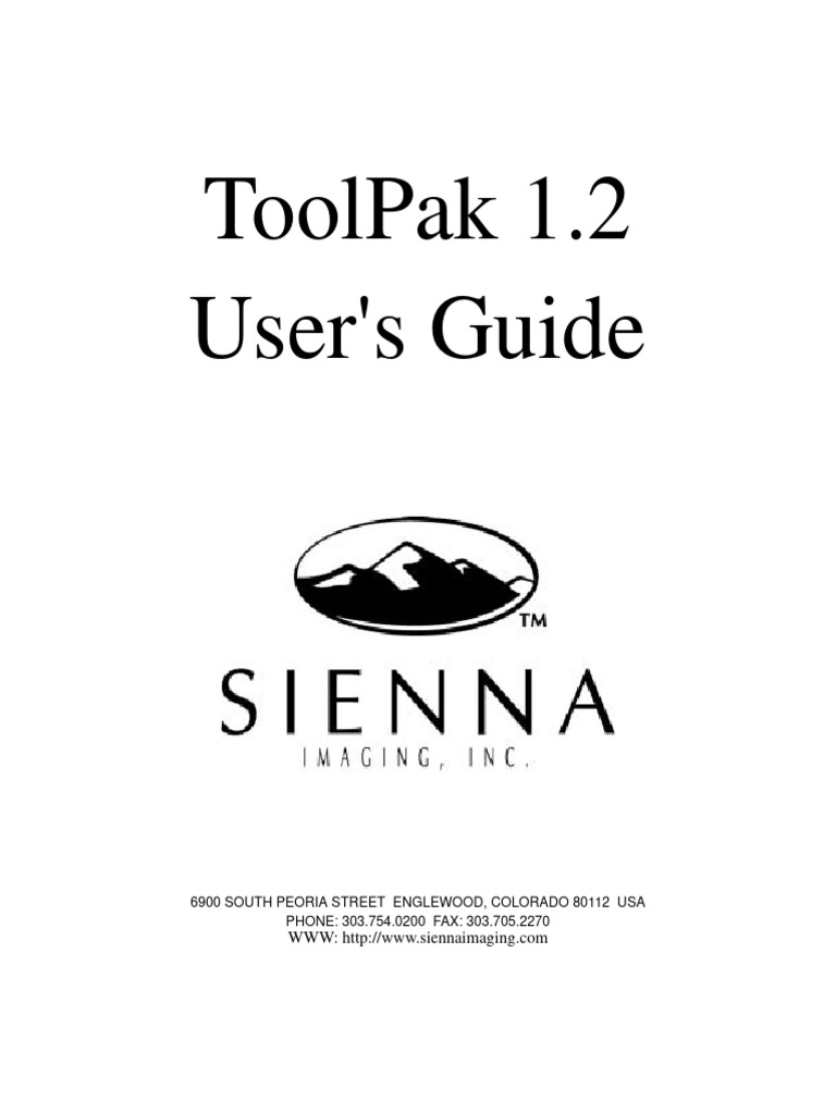 ToolPak Manual | PDF | Microsoft Windows | Menu (Computing)