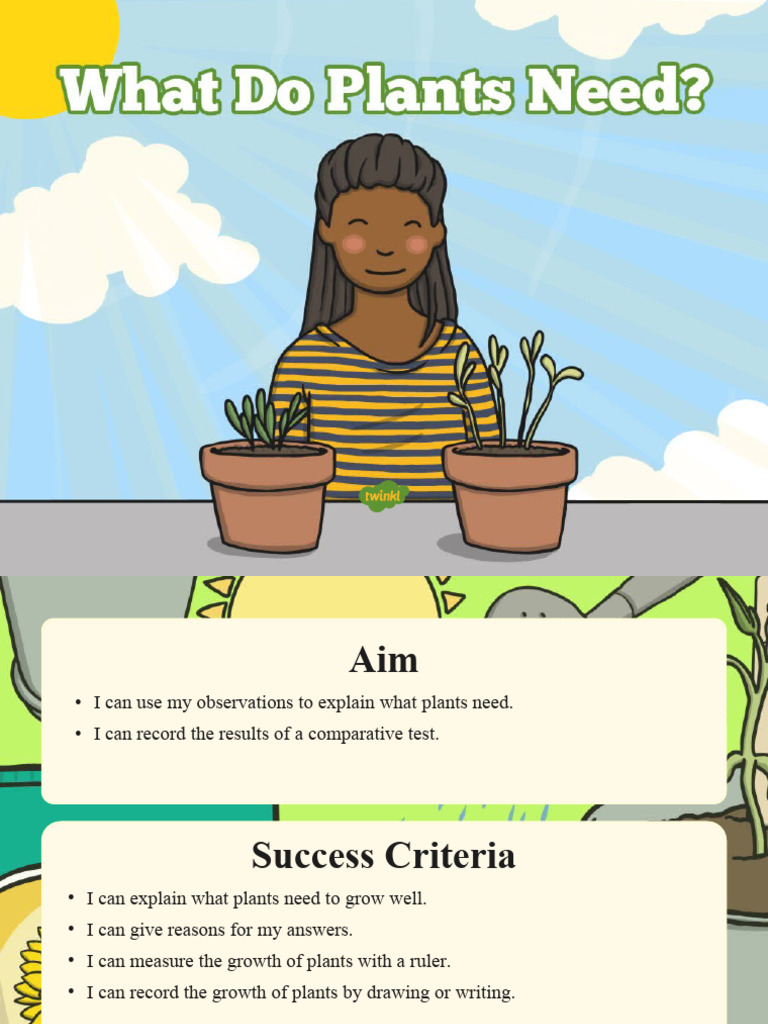 Plant Growth Comparative Test Guide | PDF | Science & Mathematics