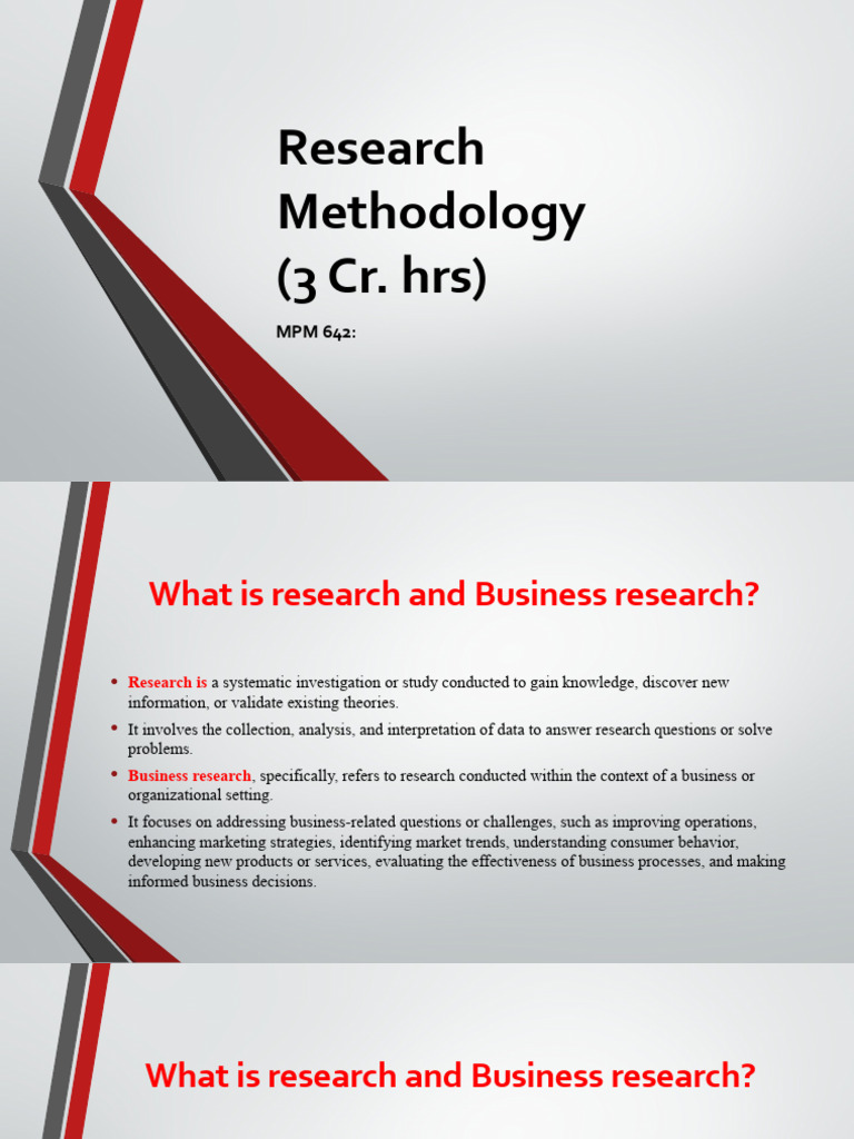 Busines Research - MA | PDF | Methodology | Qualitative Research