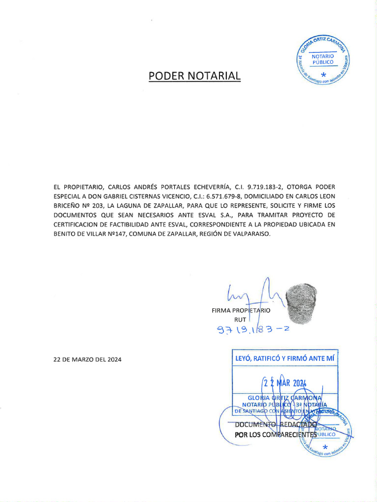 Poder Notarial | PDF