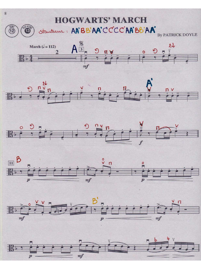 Hogwarts' March (Viola) | PDF