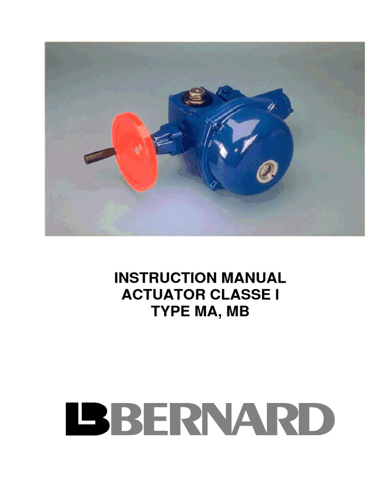 Bernard Actuator Storage | PDF | Electric Motor | Actuator