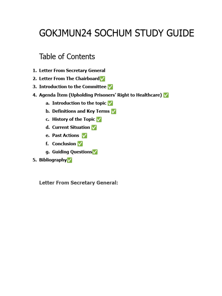 Gokjmun24 Sochum Study Guide | PDF | Prison | Health Care