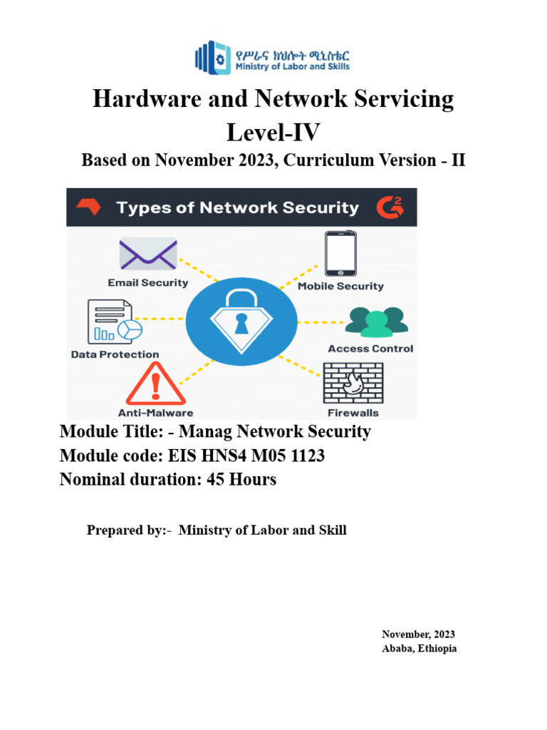 M05 - Managing Network Security | PDF | Information Security | Security