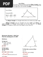 Law of Sines and Cosines Practice Problems | PDF