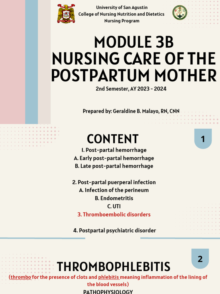 Module 3B.3 Thrombophlebitis | Download Free PDF | Thrombosis | Thrombus