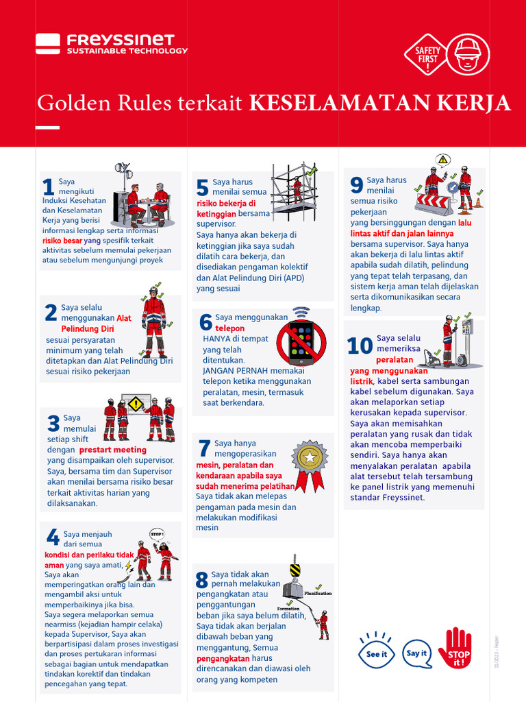 Safety Golden Rules - ID | PDF