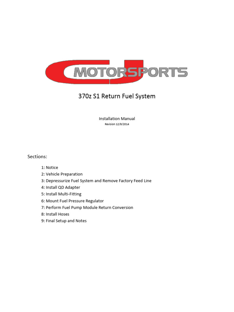 370z S1 Install | PDF | Electrical Connector | Screw