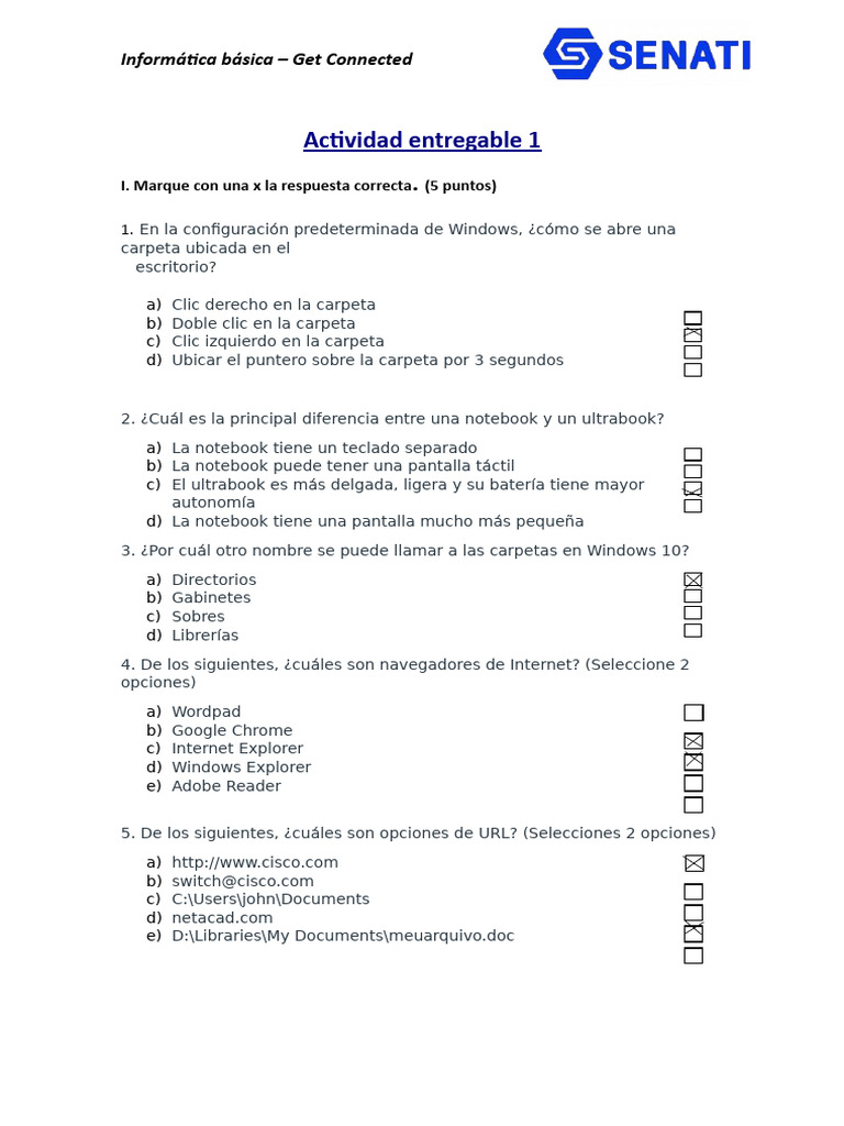 Actividad Entregable 1 Informatica | PDF | Sistema operativo | Hardware de la computadora