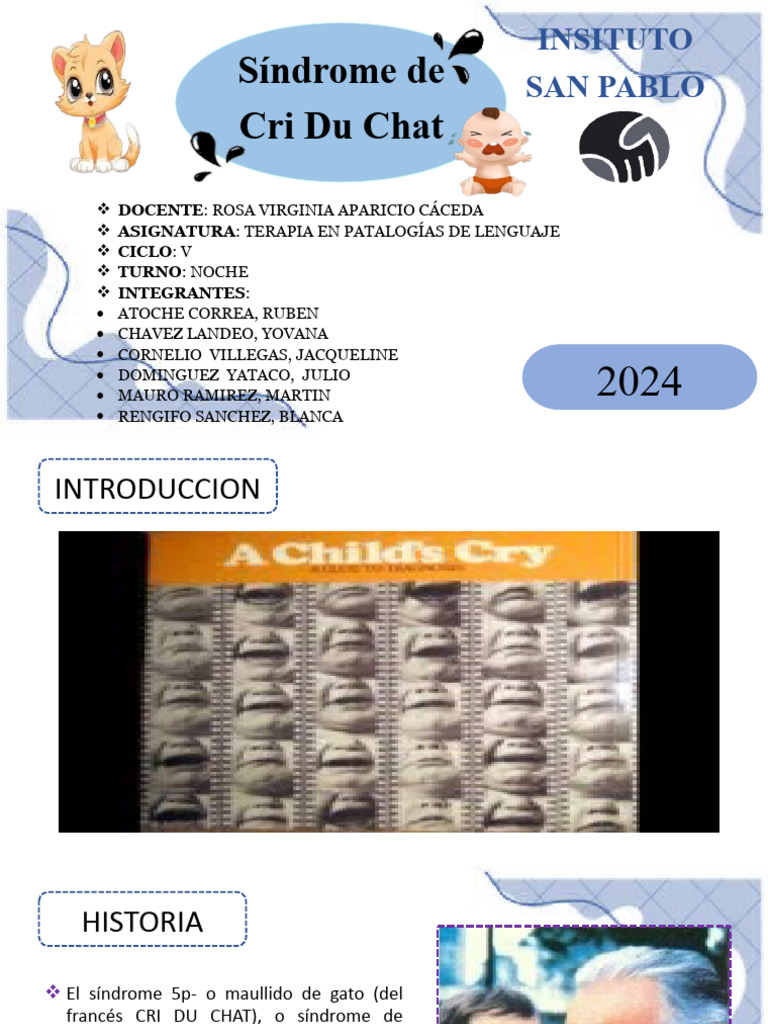 Sindrome de Cri Du Chat-1 | PDF | Enfermedades y trastornos ...