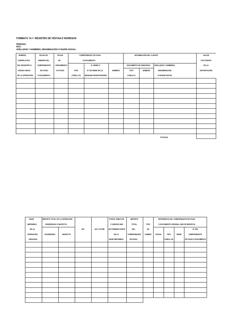 Formatos para Practica de Libros Contables SJL | PDF | Contabilidad | Bancos