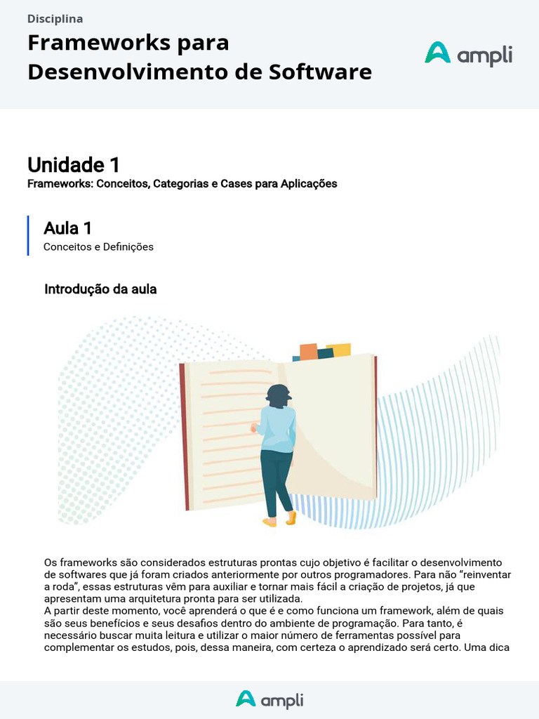 Frameworks para Desenvolvimento de Software: Unidade 1 | PDF | Framework de software | Script Java