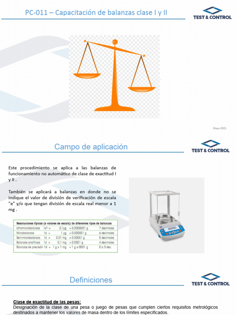 Capacitaciòn Balanzas I y II | PDF | Masa | Kilogramo