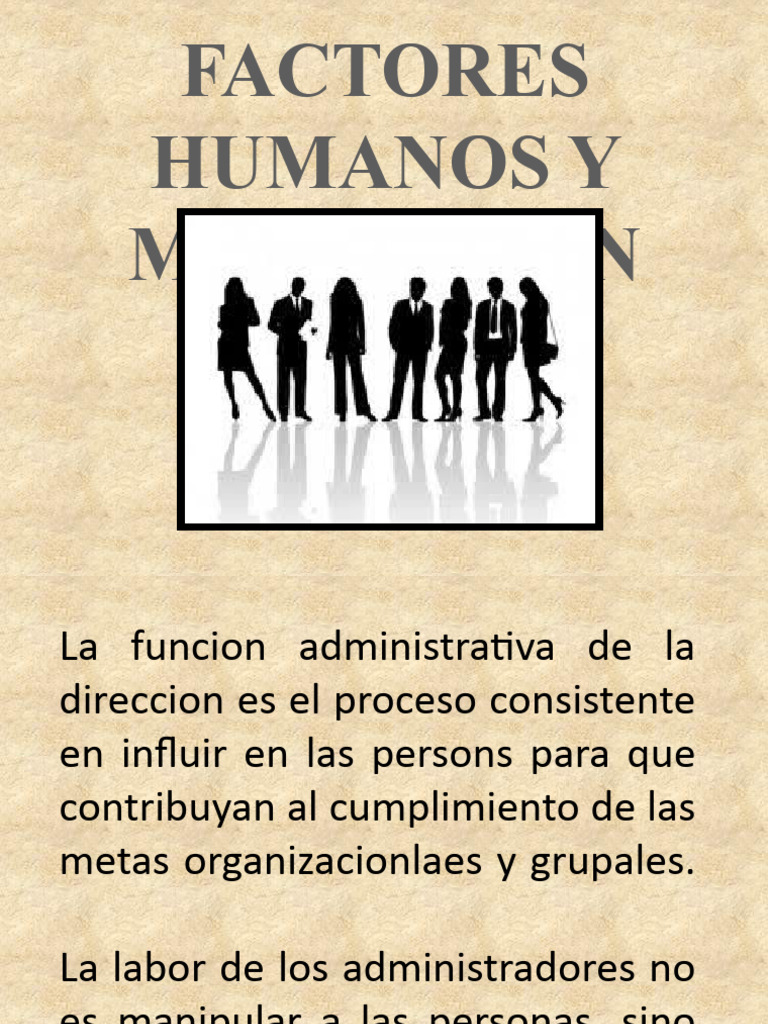 FACTORES HUMANOS Y MOTIVACION | PDF | Motivación | Motivacional