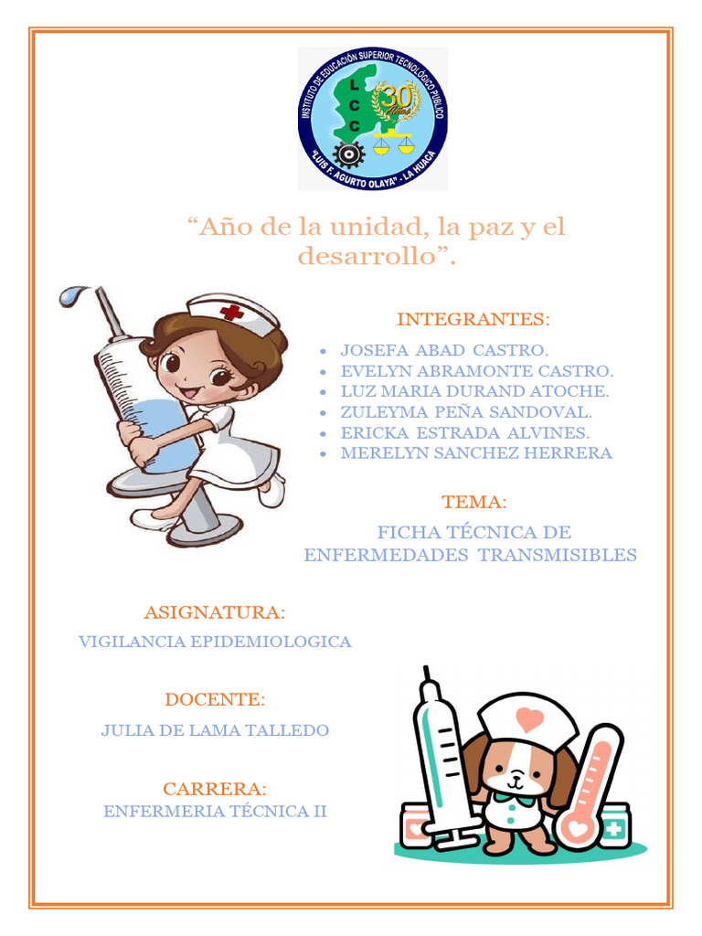 FICHA TECNICA DE ENFERMEDADES TRANSMISIBLES | Descargar gratis PDF | Tuberculosis | Infección