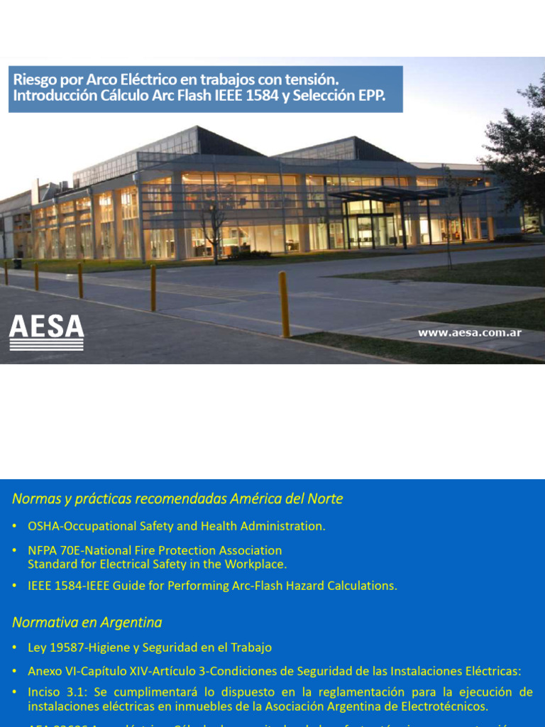 Conceptos Arc Flash IEEE 1584-2018 | PDF | Arco eléctrico | Corriente ...