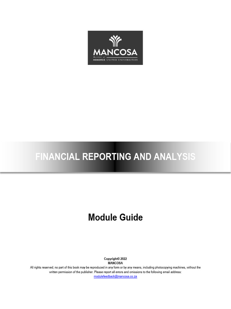 Generic - Financial Reporting and Analysis | PDF | Balance Sheet ...