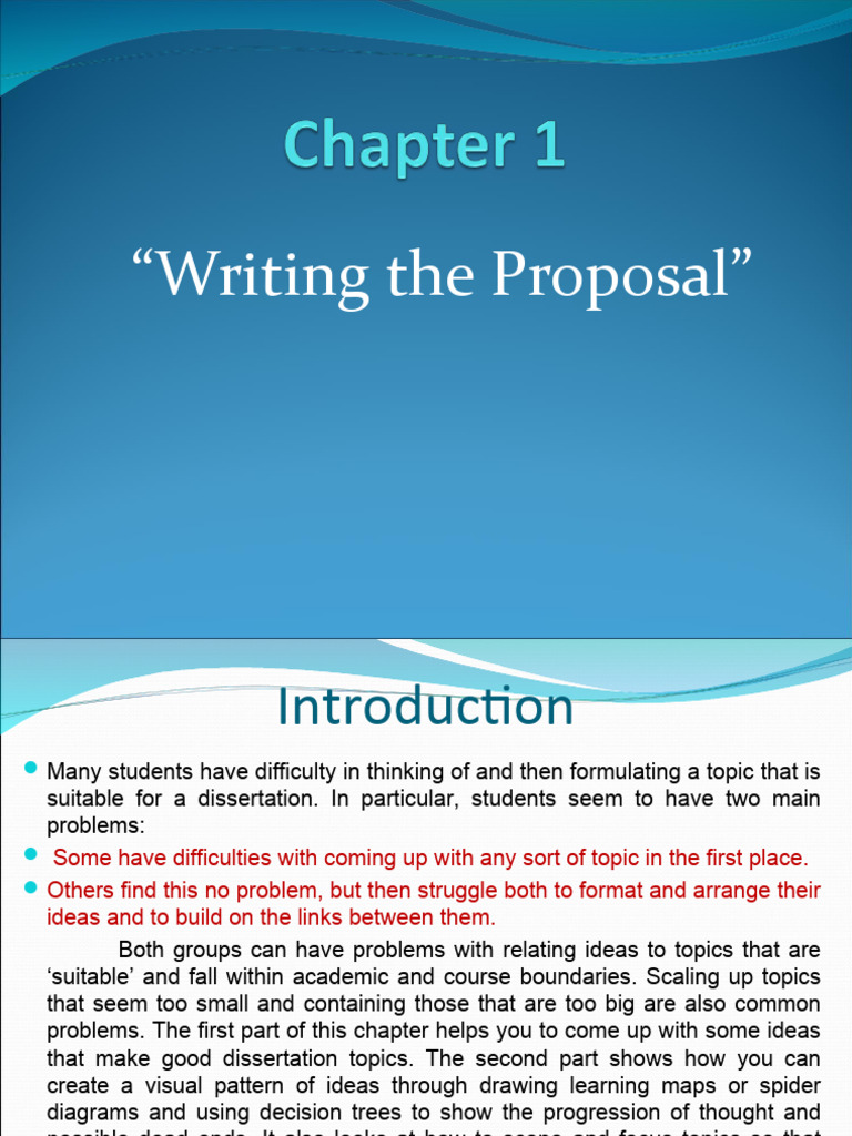 Chapter 1 Proposal Writing | PDF | Qualitative Research | Quantitative Research