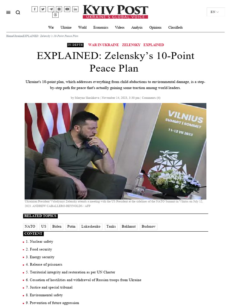 14 nov 2023 - Explained_ ukrainian president Zelensky’s 10-point peace plan in Ukraine - Kyiv ...