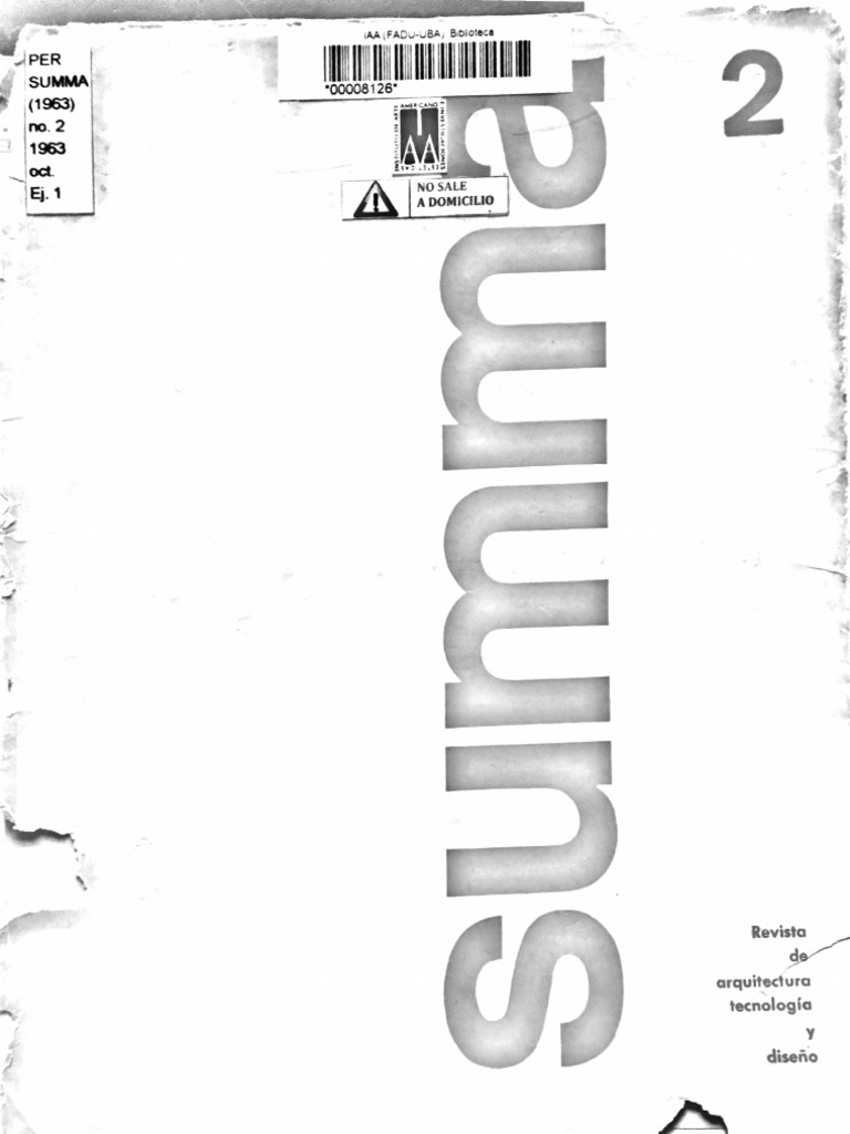 Diseño Industrial Revista Summa 2 1963 | PDF