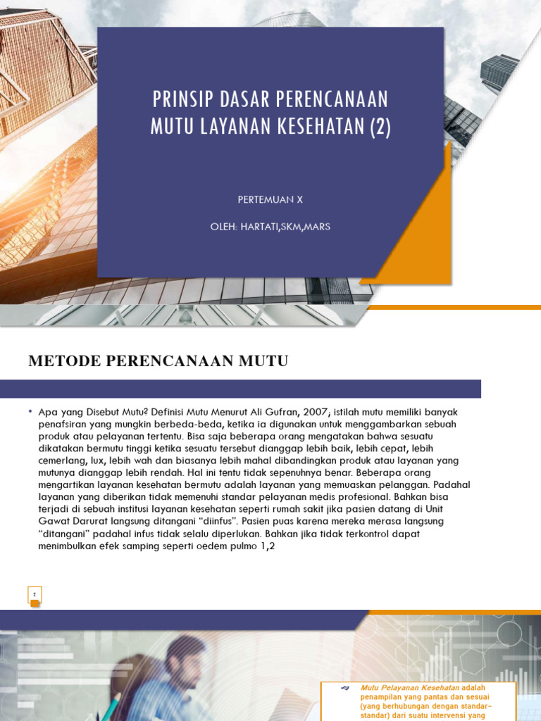 Perencanaan Mutu Layanan Kesehatan | PDF