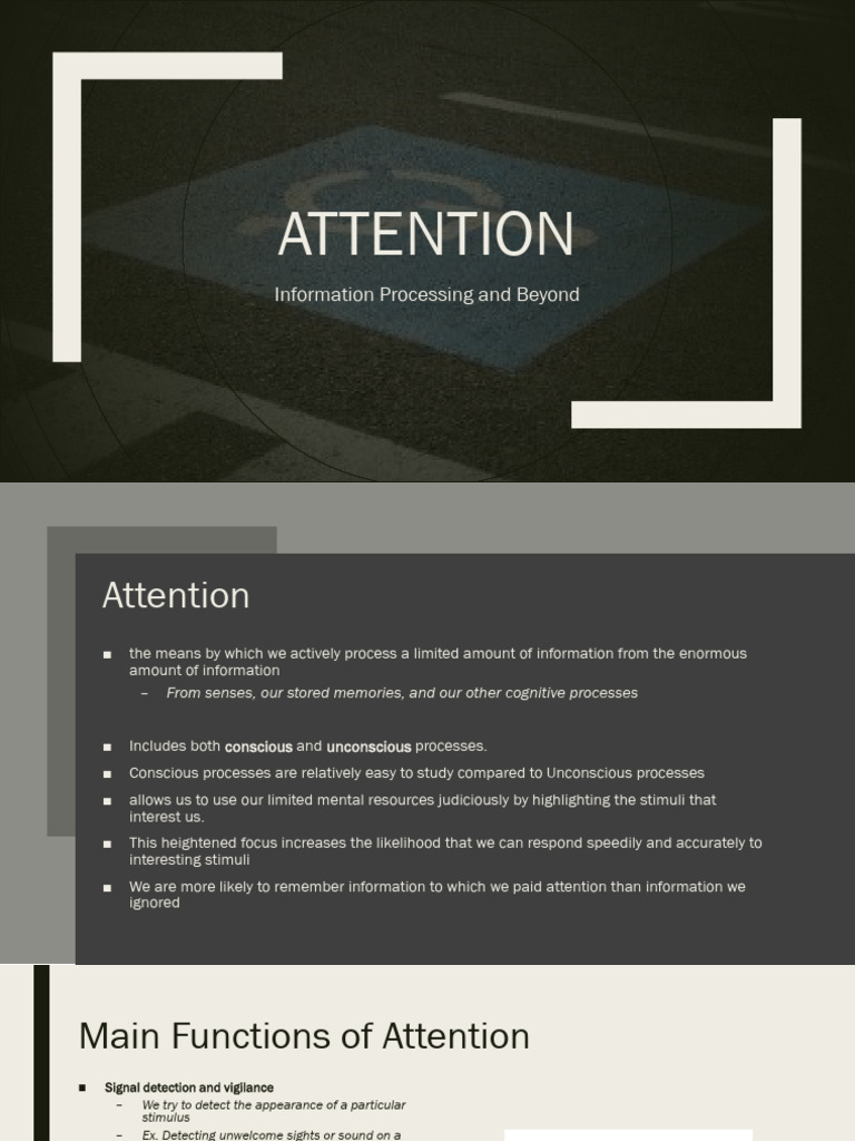 Attention | PDF | Attention | Perception