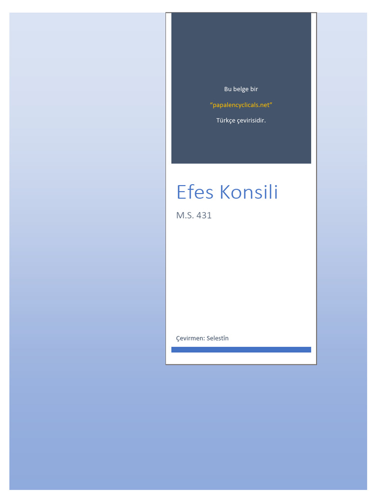 Efes Konsili | PDF