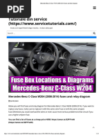 w203 Fuse Box Diagram | PDF | Trunk (Car) | Headlamp