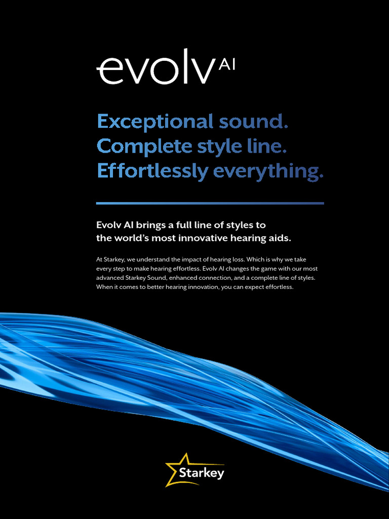 Evolv AI Product Line Brochure | PDF | Hearing Aid | I Phone