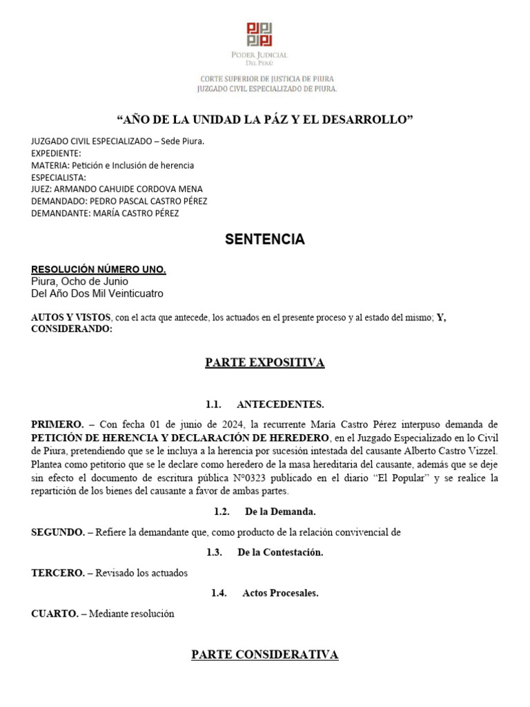 Avance de Sentecia[1] | Descargar gratis PDF | Jurisdicción | Ley politica