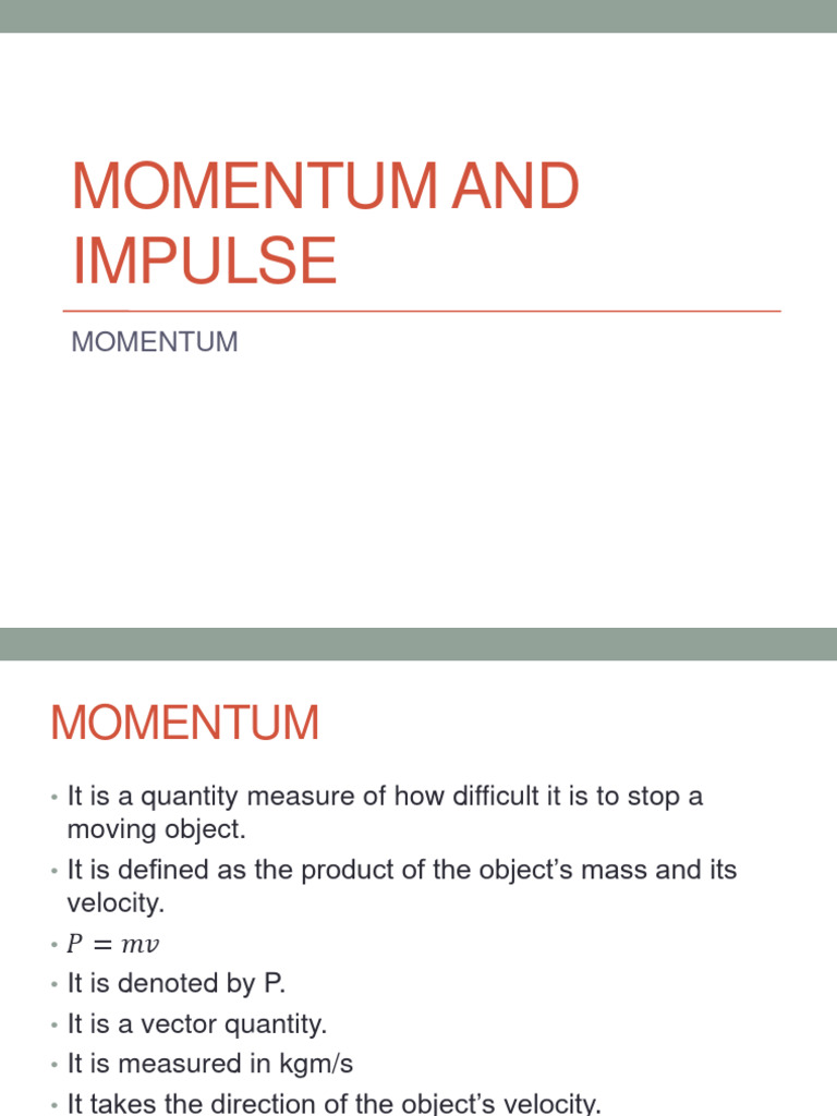 Momentum and Impulse Nsc 2024 Complete | PDF | Momentum | Collision
