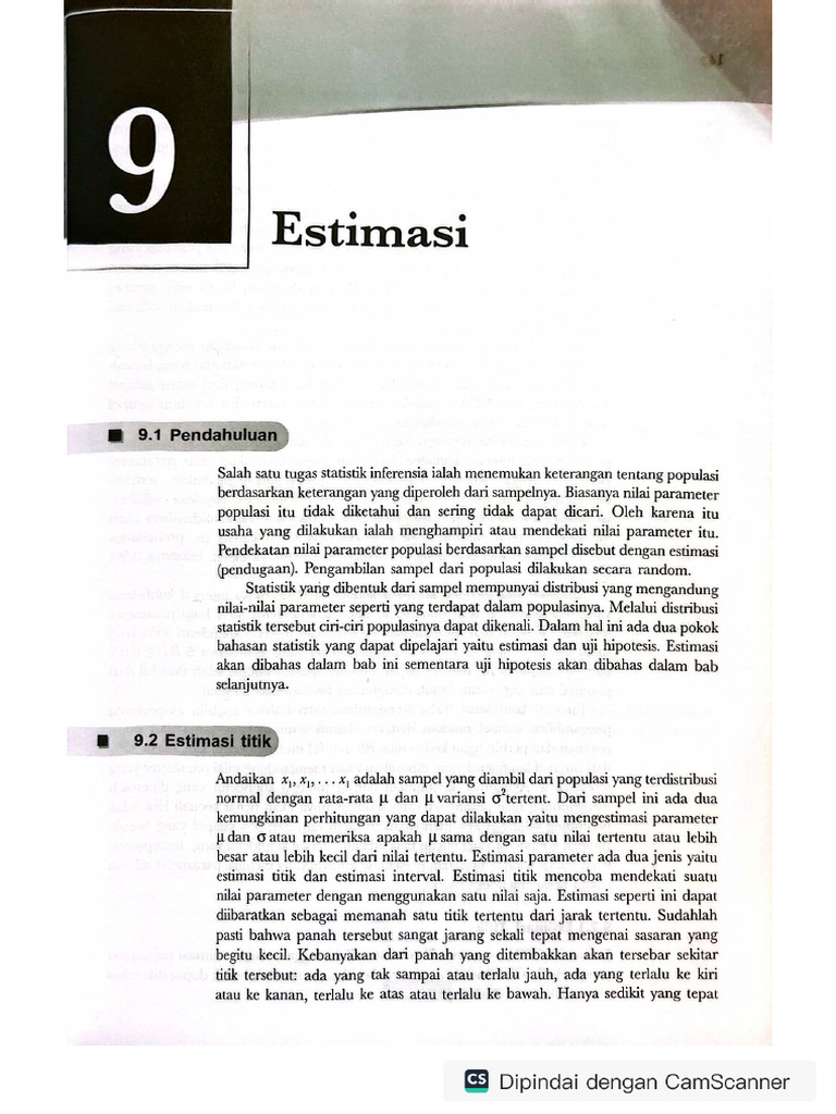 Materi Estimasi | PDF
