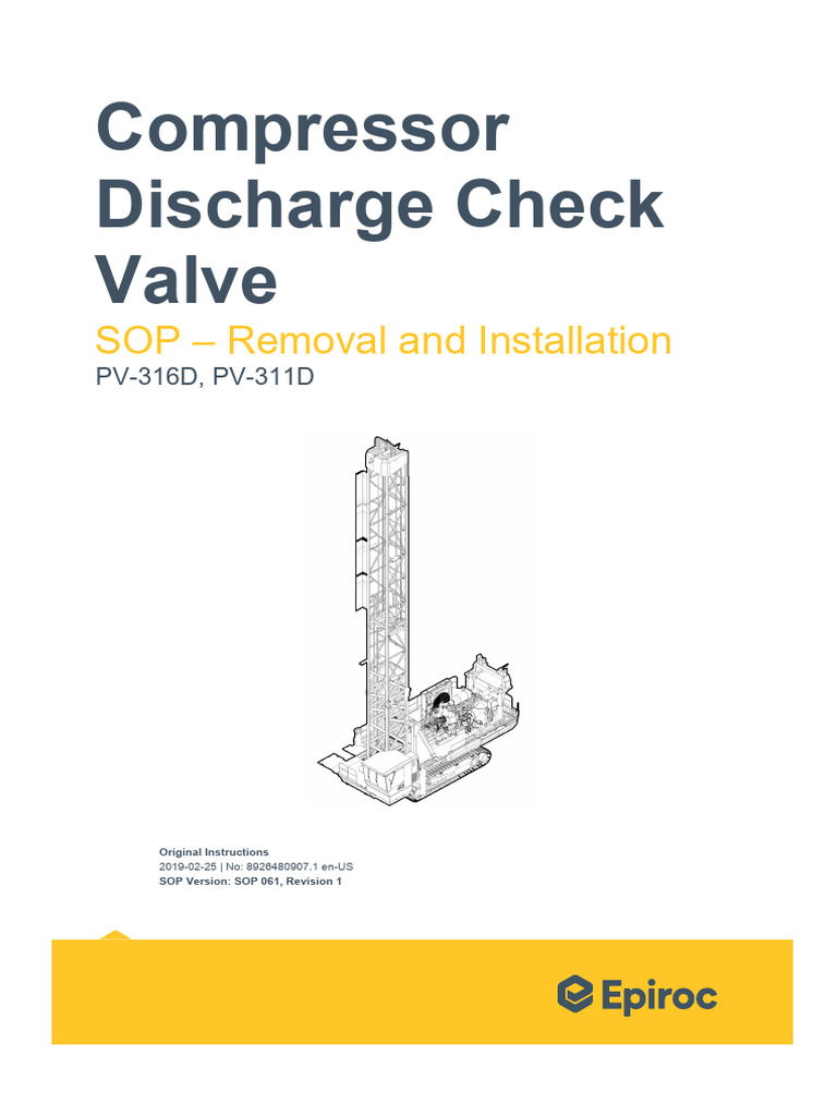 8926480907.1 en-US -PV-310 - SOP - Compressor Discharge Check Valve ...