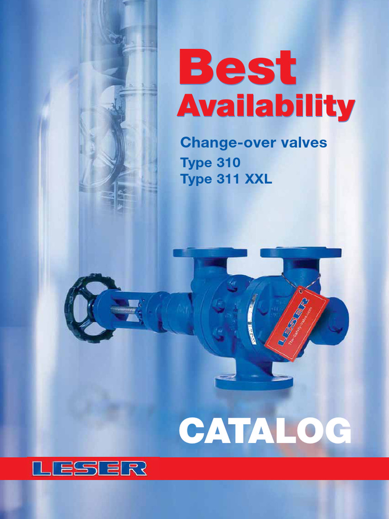 LESER Change-over Valve Overview | PDF | Valve | Mechanical Engineering