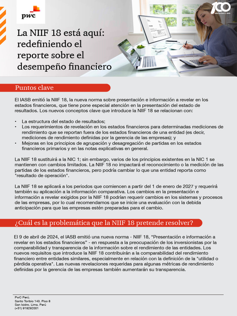 PWC Niif 18 Esta Aqui | PDF | normas internacionales de INFORMACION ...